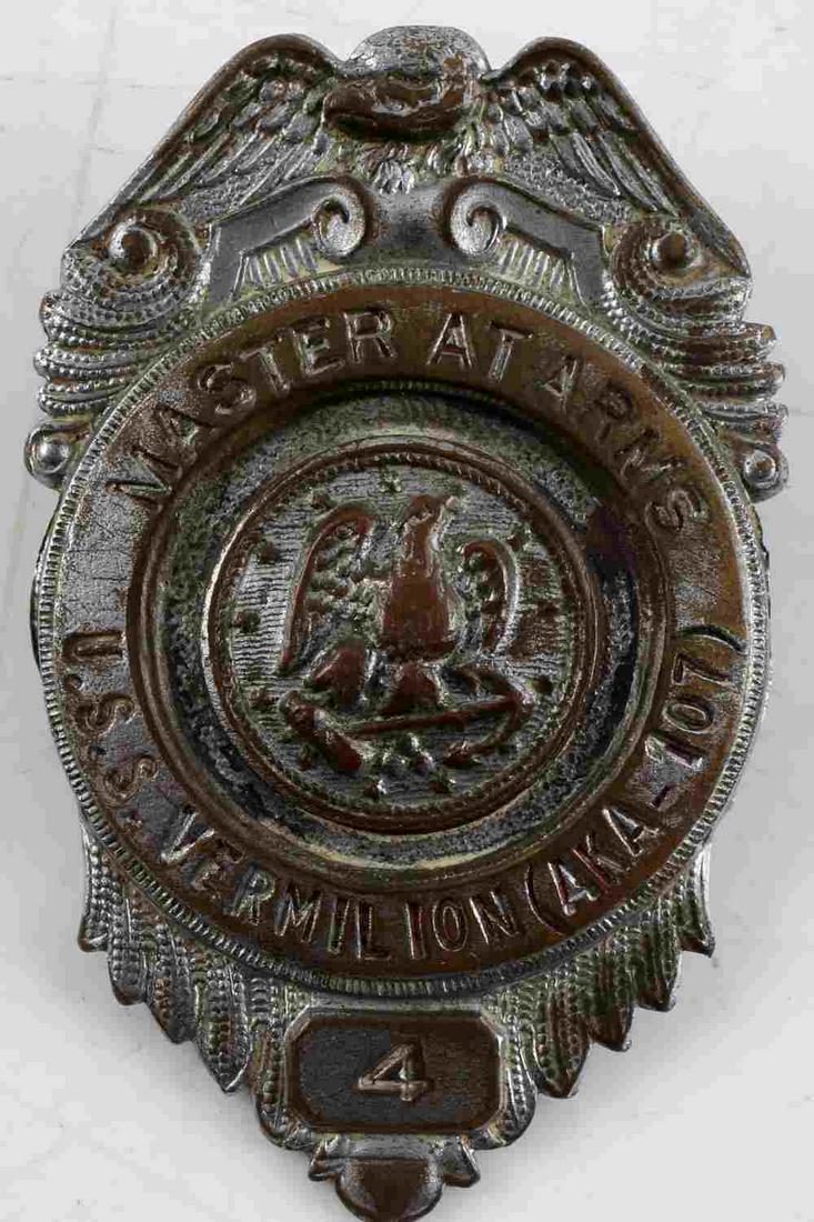 WWII US NAVY MASTER AT ARMS BADGE WITH PAPERS - Apr 15, 2020 ...