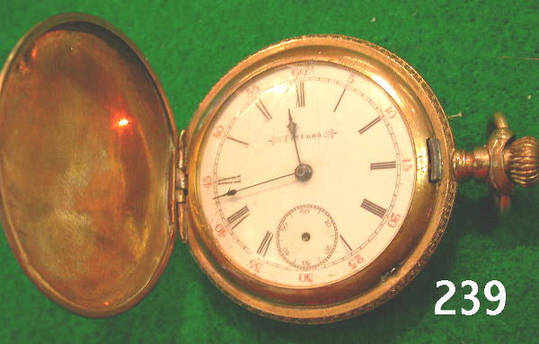 Antique Pocket Watch Fortuna Deco Rolled Gold