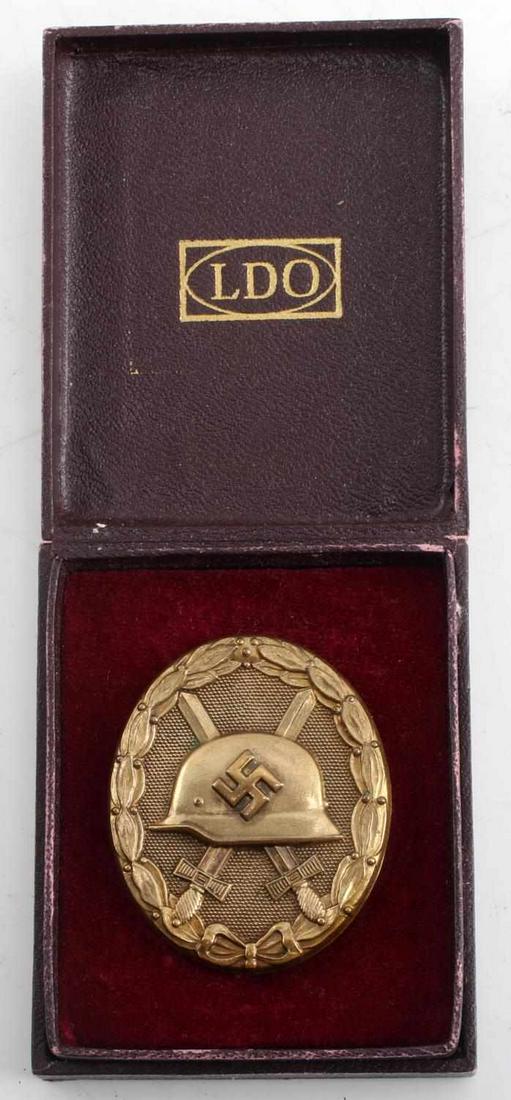 WWII GERMAN THIRD REICH GOLD WOUND BADGE ENCASED - May 28, 2020 ...