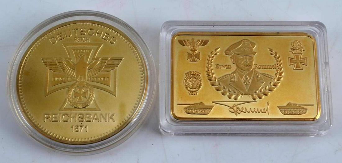 WWII GERMAN THIRD REICH GOLD PLATED COIN & BAR LOT - May 28, 2020 ...