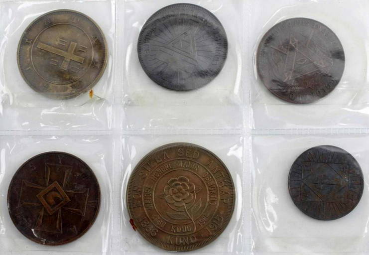 Ku Klux Klan Pocket Token From The 1920s Lot Of 6