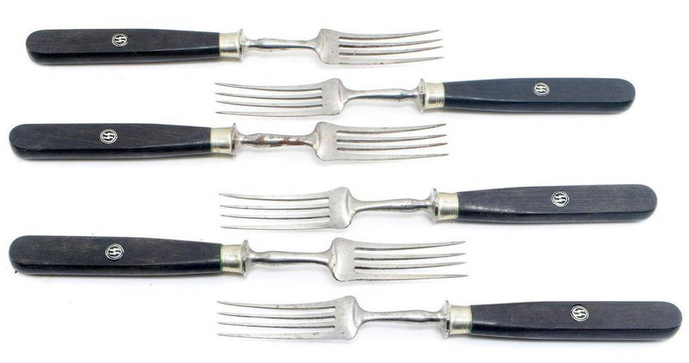 Wwii German Waffen Ss Officer Flatware Fork Set