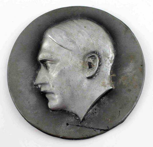 Wwii Third Reich German Hitler Profile Plaque