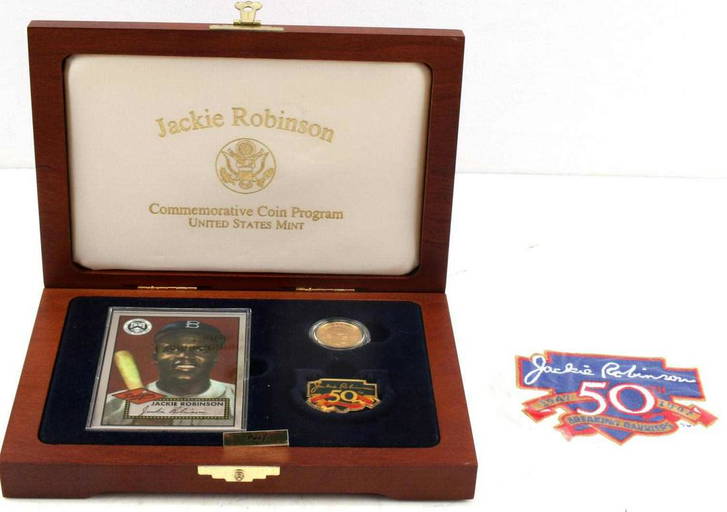 Jackie Robinson Commemorative Gold Coin Set