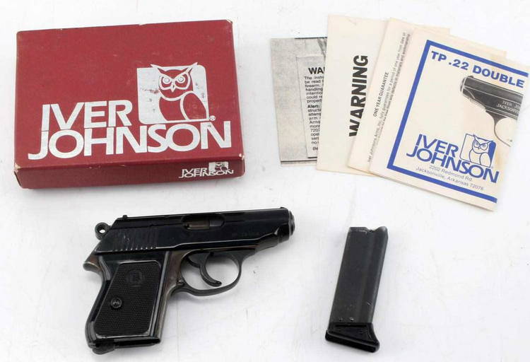 Iver Johnson Tp 22 Double Action Pistol In Box