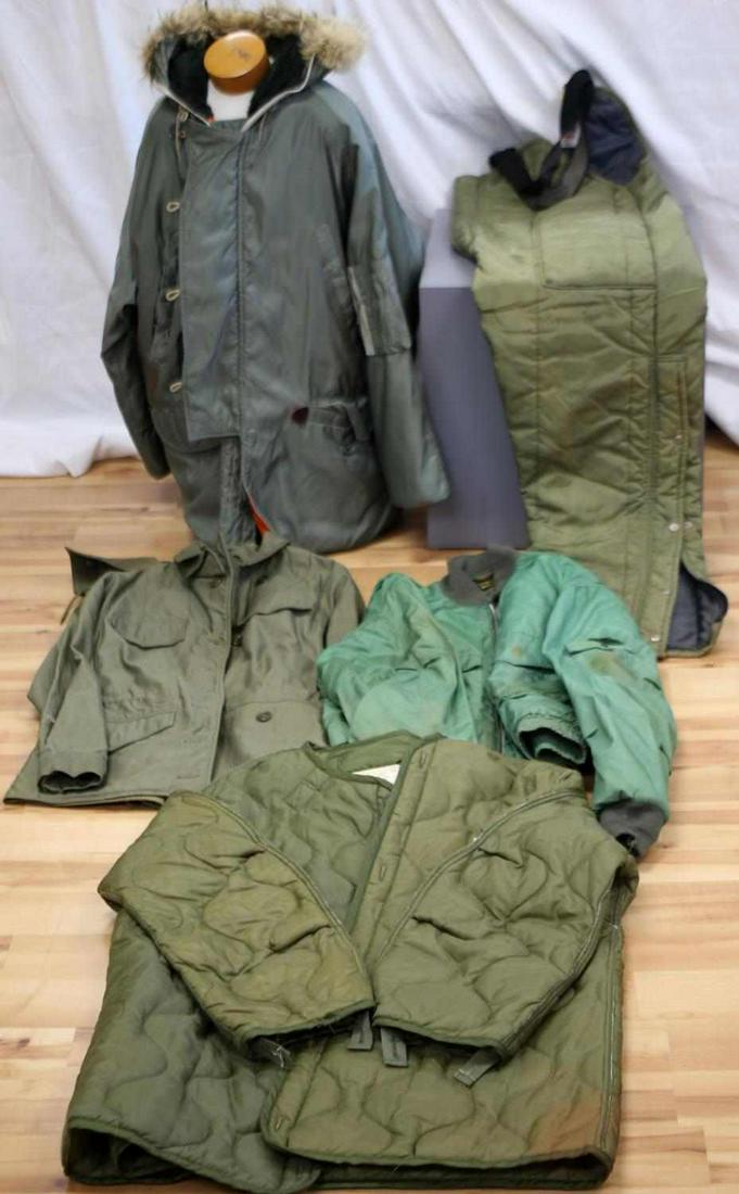 Us Navy Winter Flying Suit & Other Field Coats