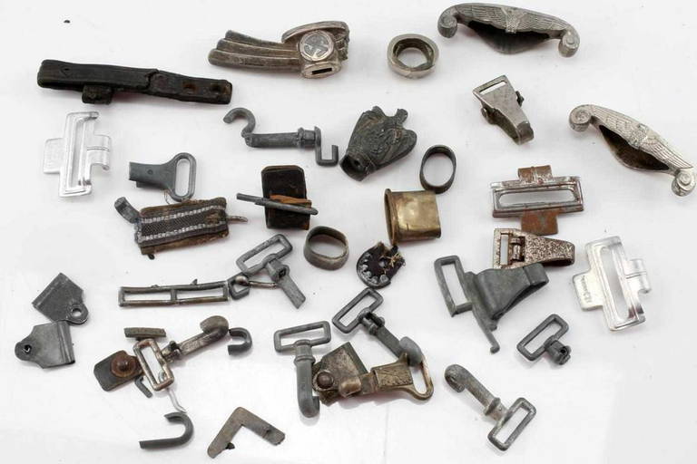 Lot Wwii German Dagger Hanger Parts And More