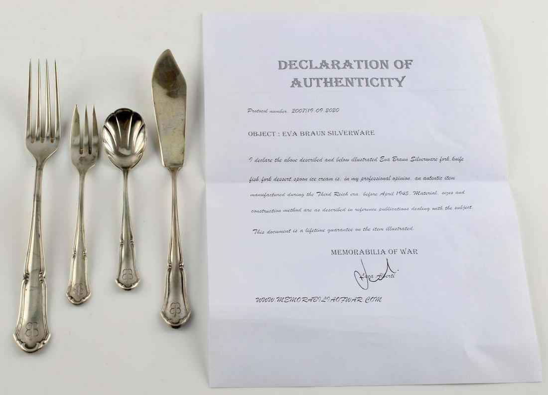 35 PIECE EVA BRAUN SILVERWARE SET - Nov 17, 2012 | Affiliated Auctions ...