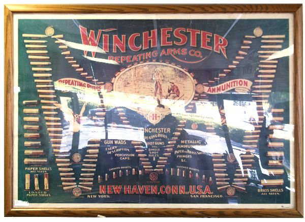 WINCHESTER REPEATING RIFLES AMMUNITION POSTER