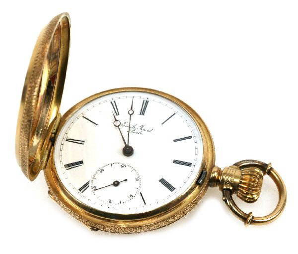 Antique Gold Pocket Watch Emile Jacot Locle