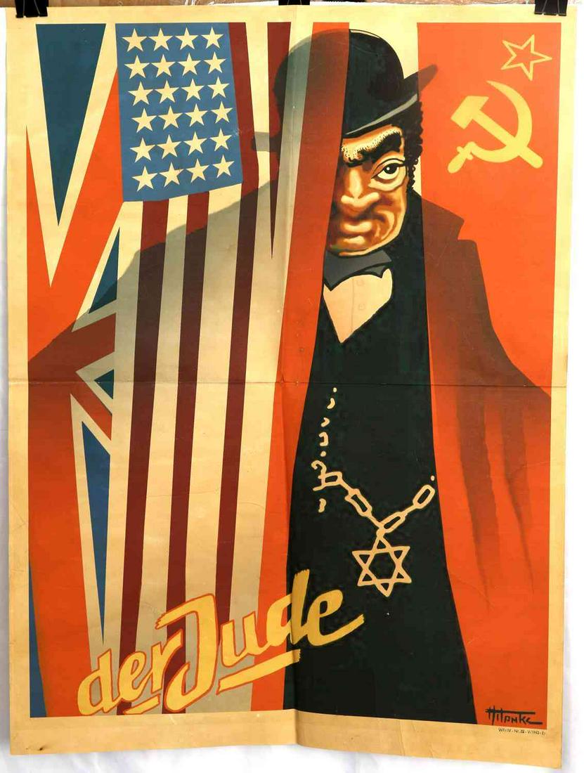 WWII GERMAN THIRD REICH DER JUDE PROPAGANDA POSTER - Jan 13, 2021 ...
