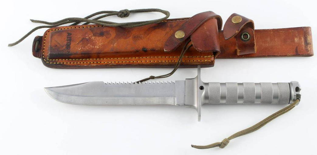 Aitor Jungle King Knife W Skinner & Sheath Frog