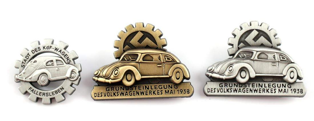3 WWII GERMAN THIRD REICH VOLKSWAGEN PINS - Apr 14, 2021 | Affiliated ...