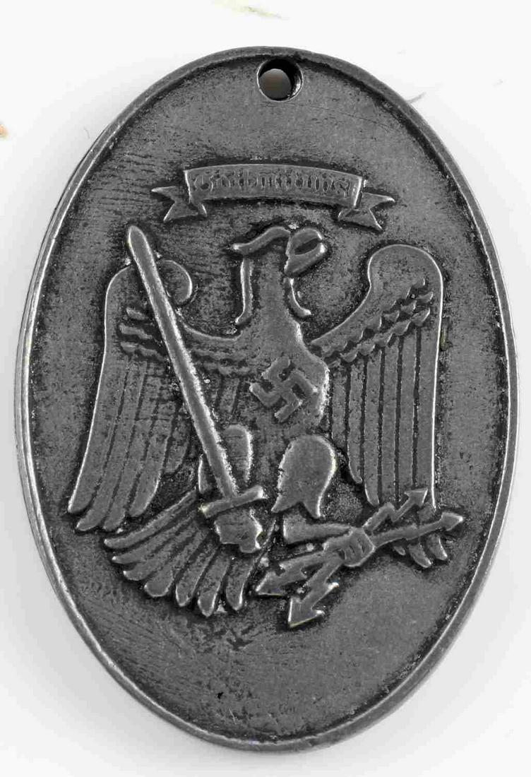 Wwii German Reich Prussian State Police Id Tag