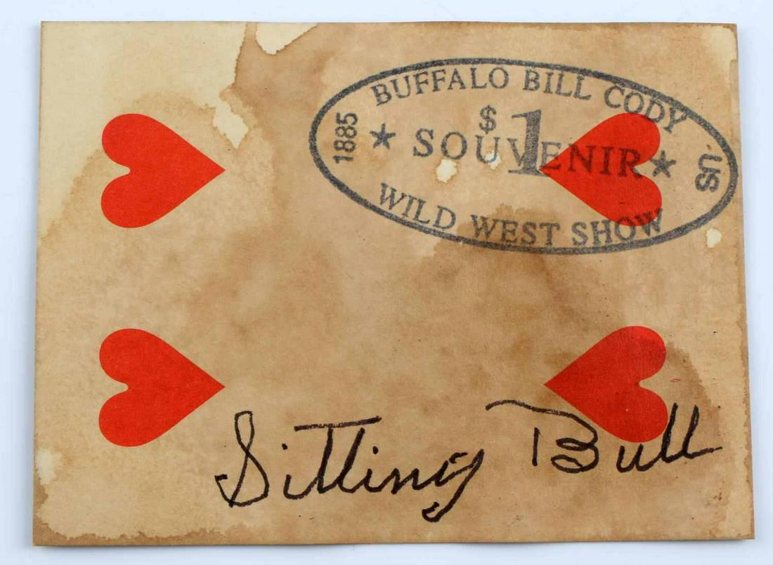 Buffalo Bill Cody Wild West Show Sitting Bull Card