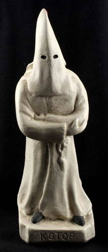 Ku Klux Klan Knight Of Open Palm Chalkware Statue