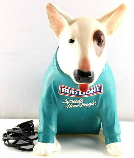 Bud Light Advertising Spuds Mackenzie Dog Light
