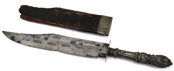 Early 1800's Bowie Type Hunting Knife By John Coe