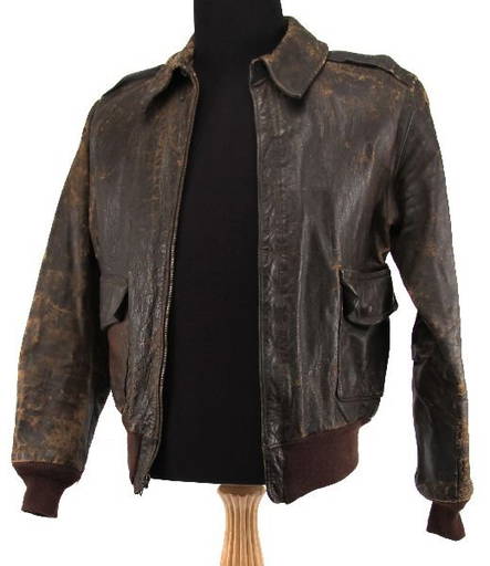 Korea Air Force A1 Painted Leather Flight Jacket