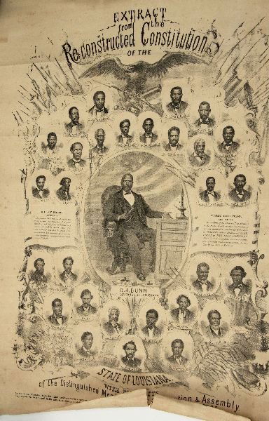 1868 LOUISIANA STATE BLACK LEGISLATORS POSTER