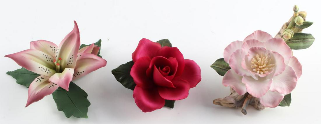 Fine Porcelain & China Flower Figurines