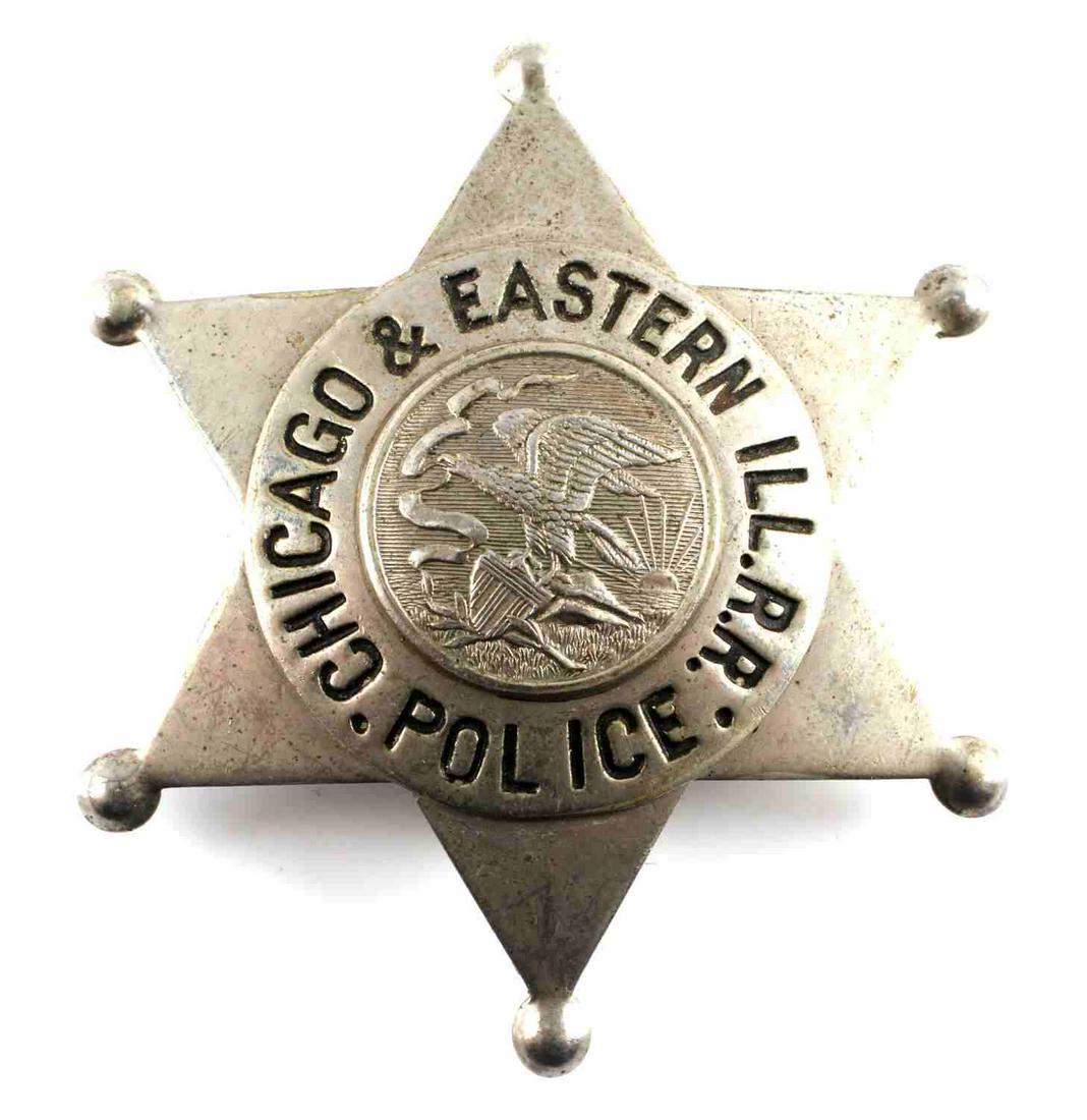 Chicago & Eastern Railroad Police Badge