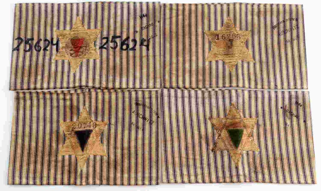4 Wwii German Auschwitz Multi Colored Armbands
