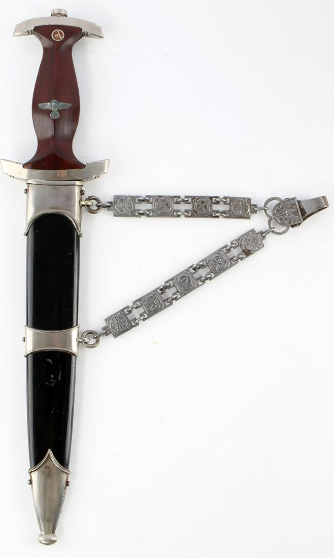 Wwii German Reich Nskk Dagger & Chain Late 1942
