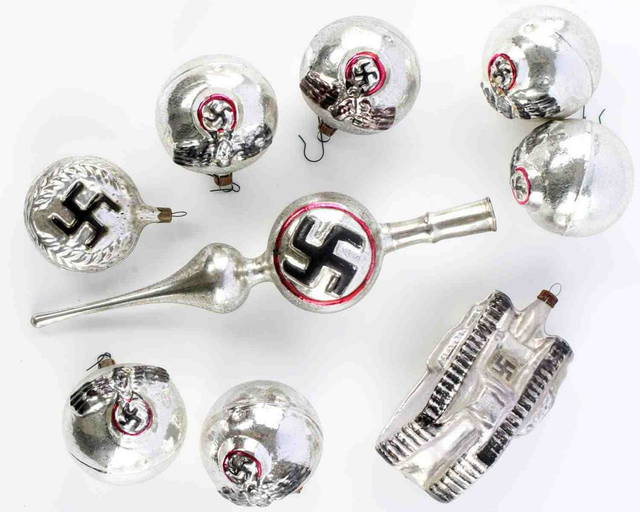 Wwii German Ss Swastika Christmas Tree Ornaments