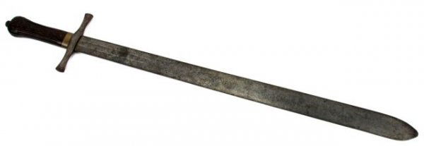 17TH CENTURY ANTIQUE MASONIC ENGLISH BROADSWORD