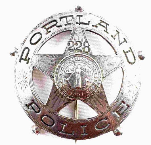 PORTLAND OREGON POLICE BADGE PIN COIN SILVER - Oct 21, 2021 ...