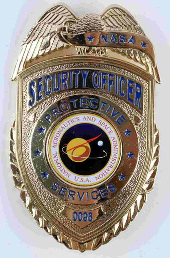Vintage Nasa Security Officer Space Badge