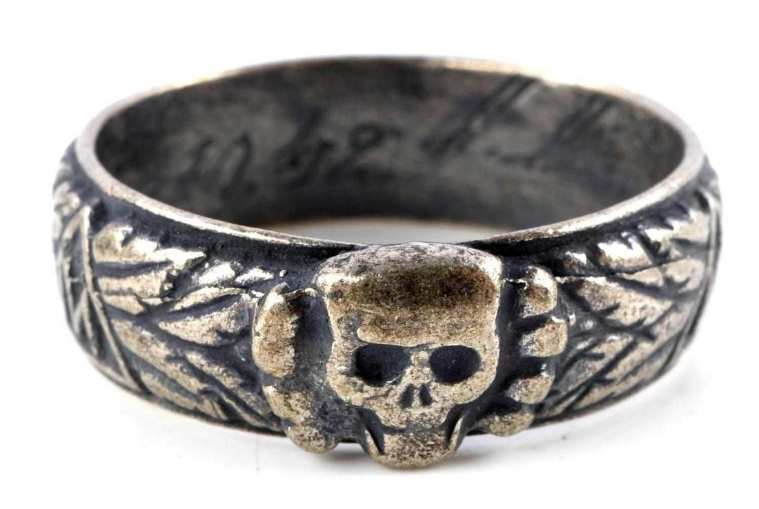 German Wwii Ss Honor Ring Himmler Signature