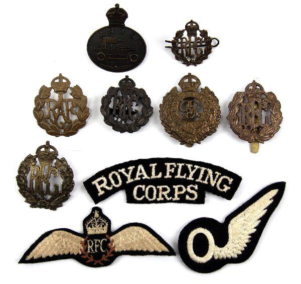 22: GROUPING OF RE RFC RAF AND RNAS BADGES AND PATCHES
