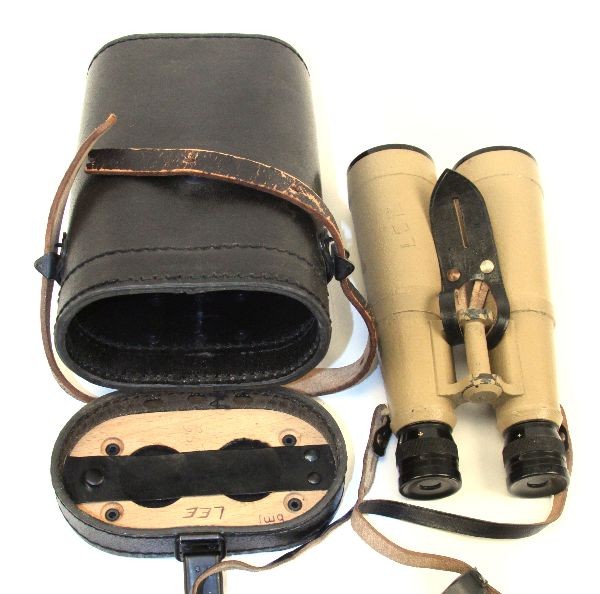 WWII 1944 GERMAN BMJ ARMY FIELD GLASSES WITH CAS