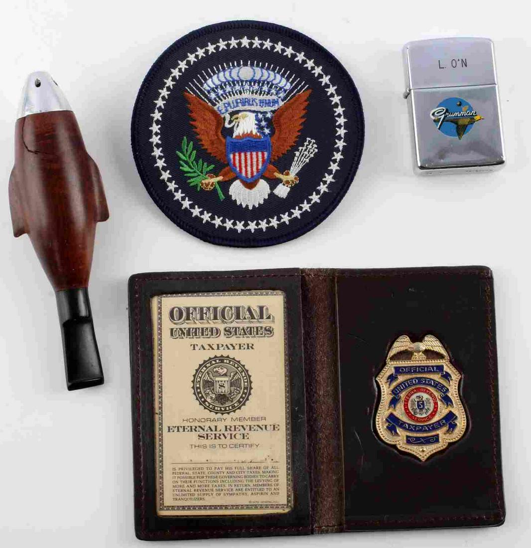 Grumman Zippo Torpedo Pipe Patch Taxpayer Badge