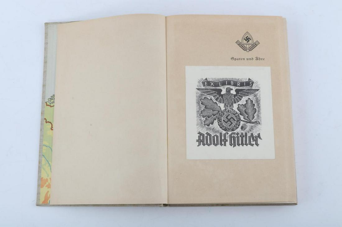 Wwii German Third Reich Book 1937 Hitler Ex Libris