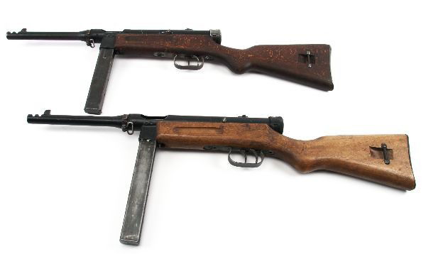 LOT OF 2 WWII DEMILLED GERMAN BERETTA MACHINE GUNS