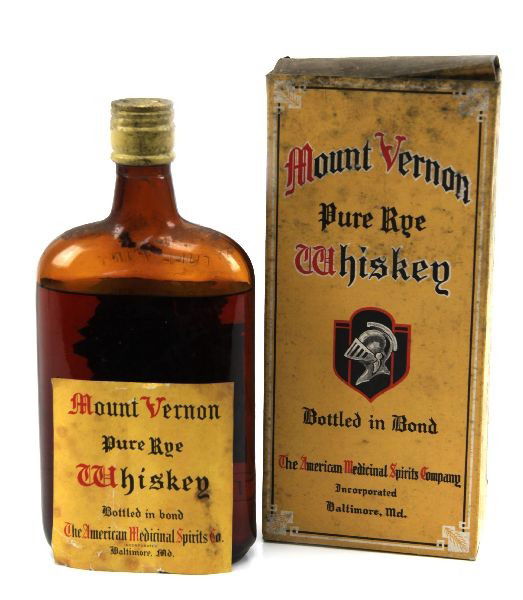 5071: ORIGINAL MT VERNON PROHIBITION RYE WHISKEY BOXED