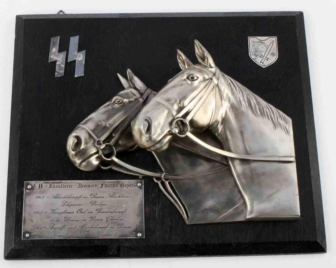 WWII GERMAN WAFFEN SS CAVALRY DIVISION PLAQUE - Feb 16, 2022 ...
