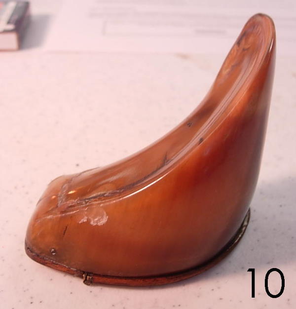 Antique Snuff Box Unique Cow Hoof Snuff Box