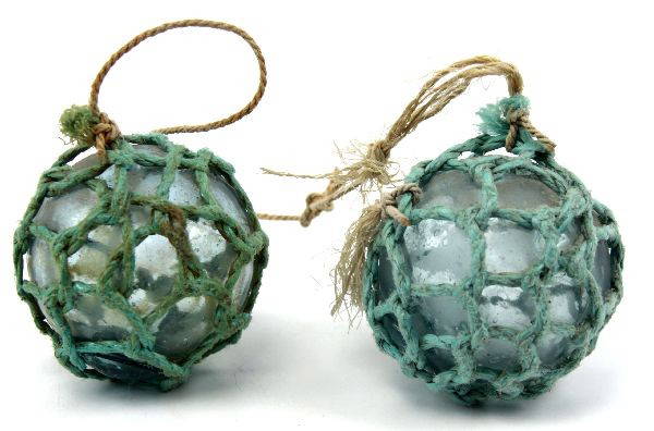 Vintage Japanese Glass Fishing Net Floats