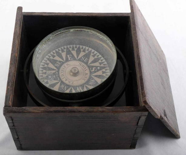 Antique T.s. & J.d. Negus 19th C. Lifeboat Compass