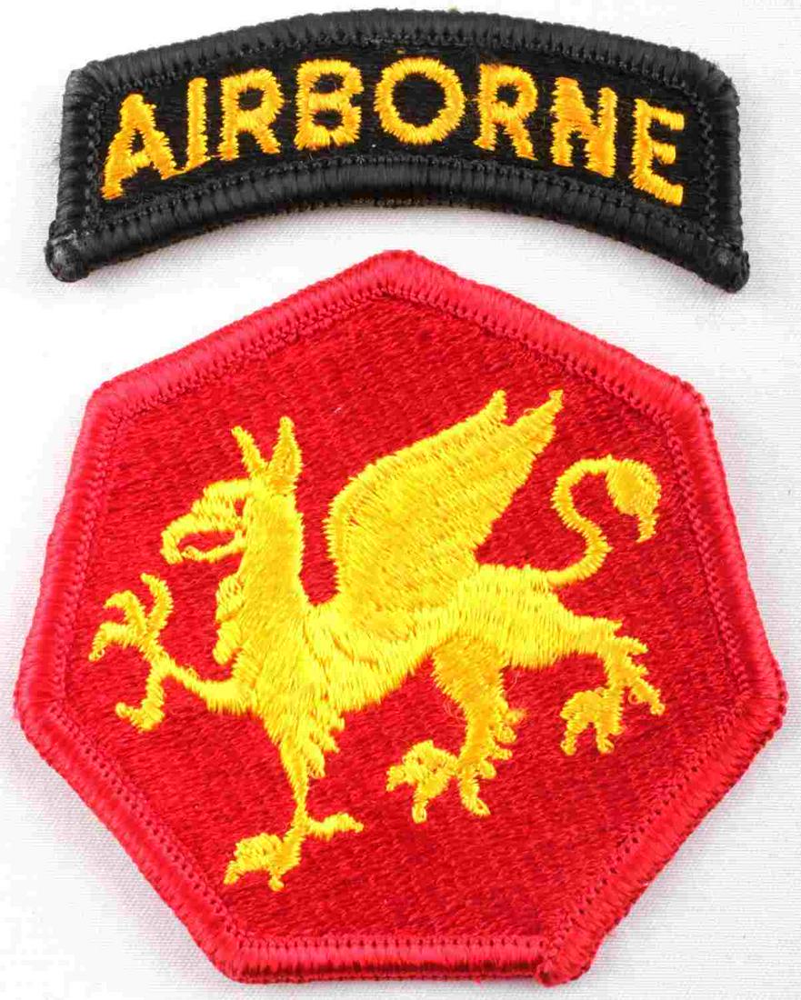 Wwii Us Army 108th Airborne Paratrooper Patches
