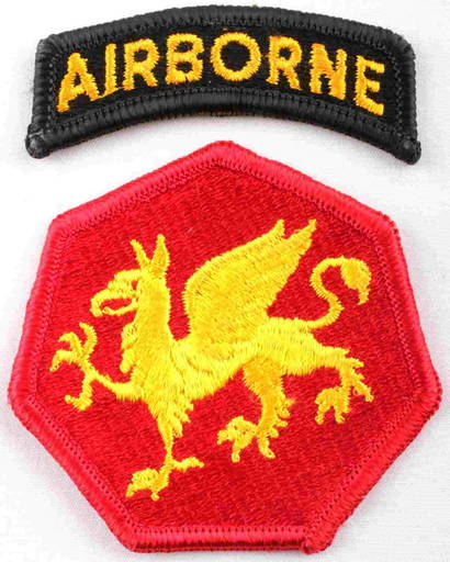 Wwii Us Army 108th Airborne Paratrooper Patches