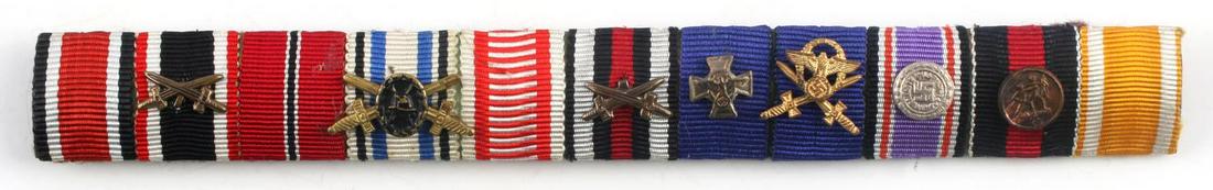 Wwii German Third Reich Military 11 Ribbon Bar