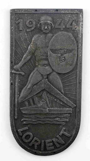 Wwii German Third Reich 1944 Lorient Sleeve Shield