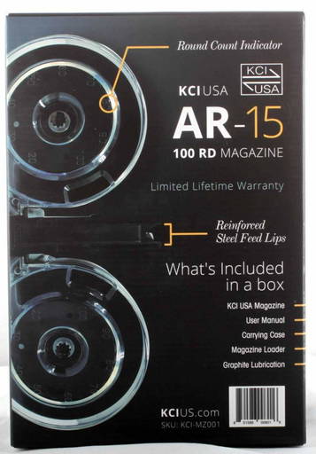 NIB 100 RD MAGAZINE AR-15 KCI USA (#9304) on Jun 15, 2022 | Affiliated ...