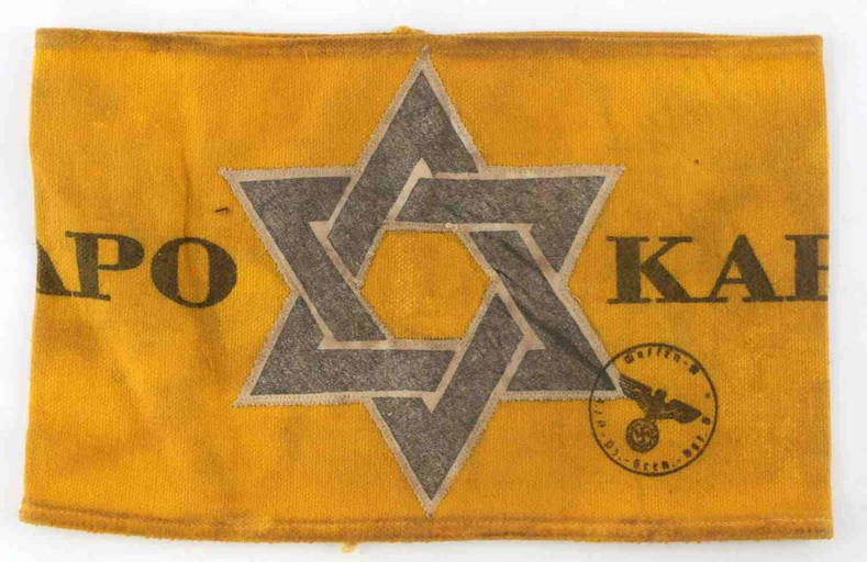 WWII GERMAN THIRD REICH JEWISH KAPO ARMBAND (#9469) on Jun 15, 2022 ...