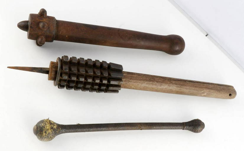 LOT OF 3 WWI GERMAN TRENCH WARFARE CLUBS - Jun 29, 2022 | Affiliated ...